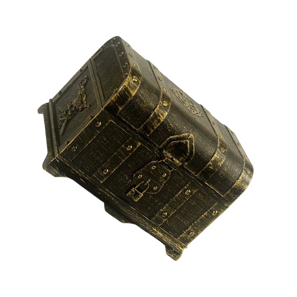 Linyer Pirate Treasure Chest Plastic Smooth Convenient Storage ...