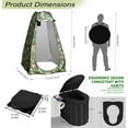 Portable Toilet for Camping with Pop-Up Privacy Tent,Portable Potty for ...