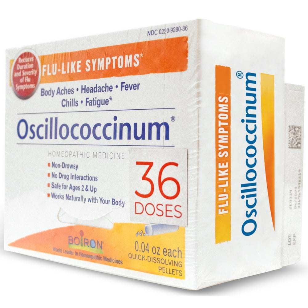 Boiron Oscillococcinum 36 Count, Homeopathic Medicine for Flu-Like ...