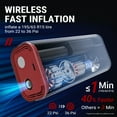 VacLife Cordless Tire Inflator, 150 PSI, Portable Air Compressor ...
