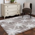 Area Rug 3x5ft Tropical Coastal White Palm Trees Area Rugs Washable Low ...