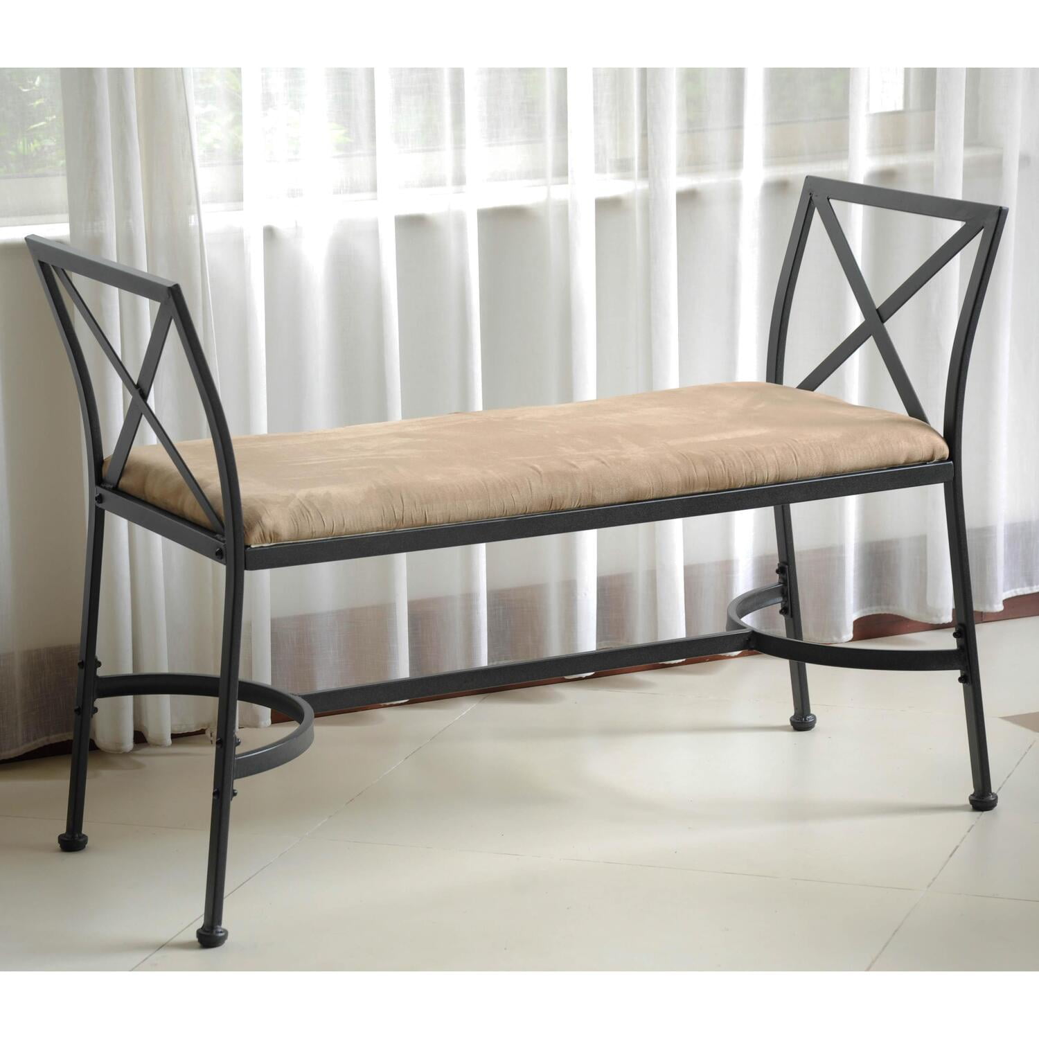 International Caravan Foot Of Bed Bench With Cushion Color Java Walmart Walmart international-caravan-foot-of-bed-bench-with-cushion-color-java-walmart-walmart