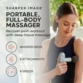 Sharper Image Deep Tissue Portable Percussion Massage Gun, Powerboost Move Full Body, Back ...