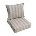 Sunbrella Range Dune 22” x 22” Striped Chair Outdoor Seating Cushions - Walmart.com
