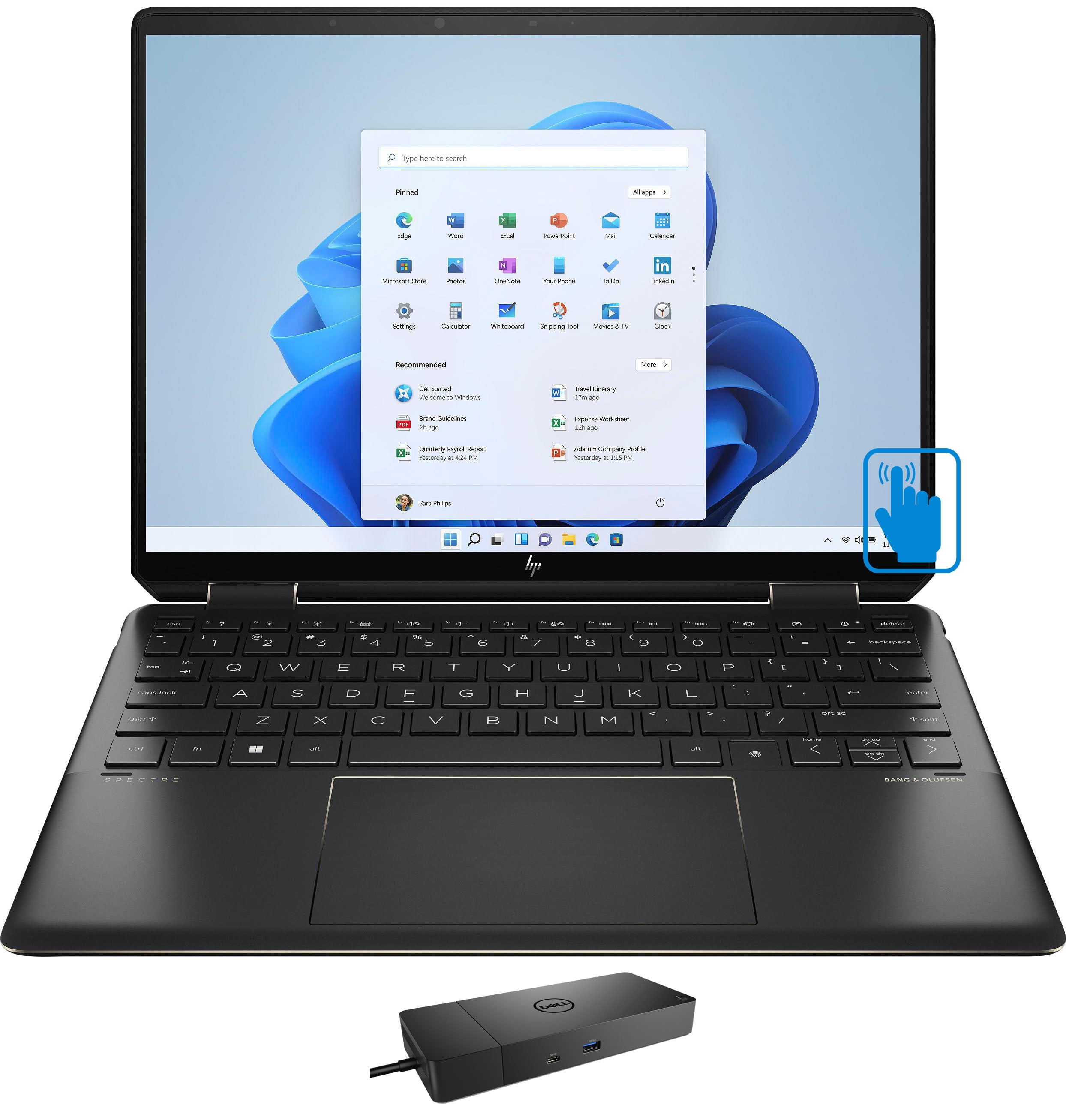 HP Spectre x360 14-ef0013dx Home/Entertainment 2-in-1 Laptop (Intel i7 ...