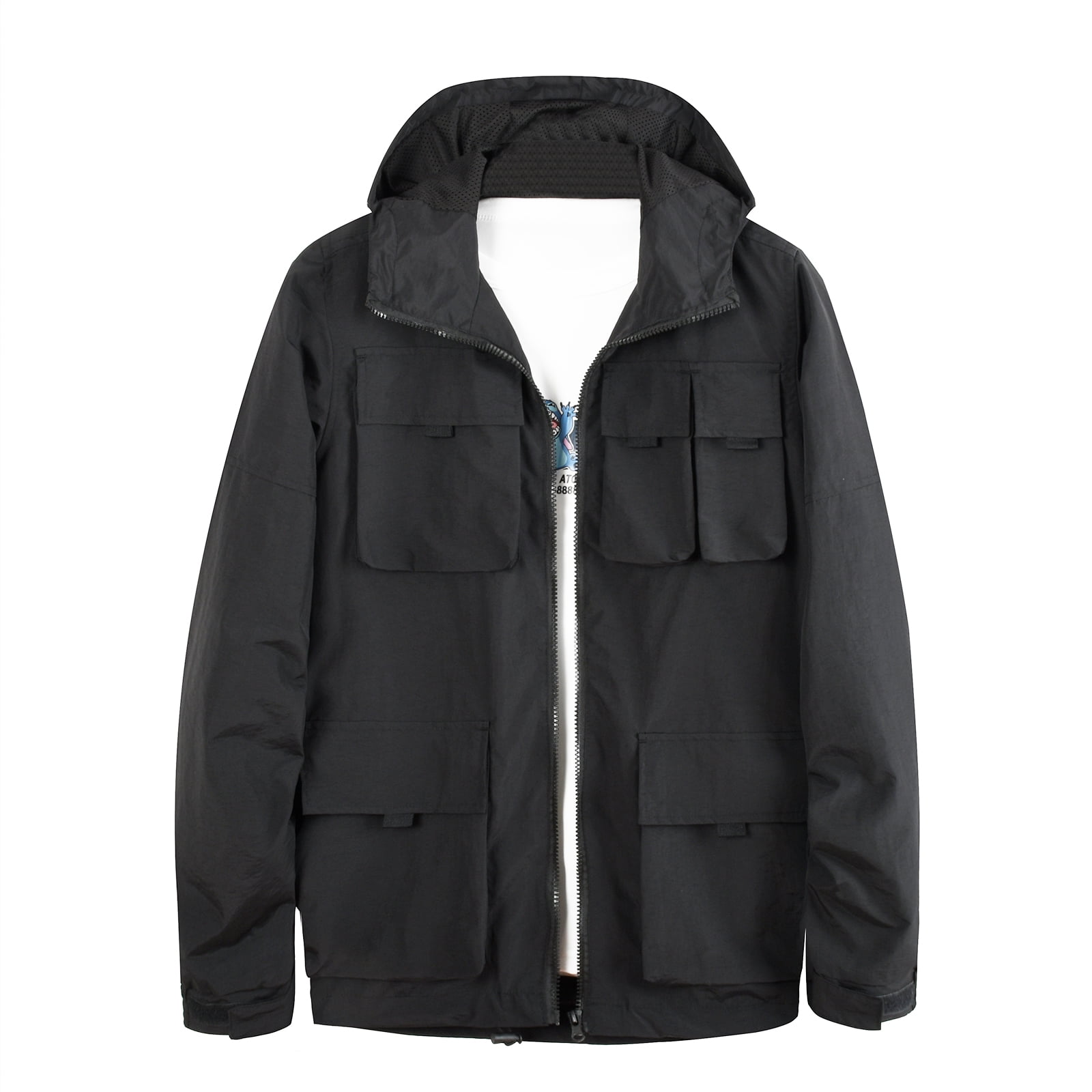 Mens Windbreaker Jacket Lightweight Water-Resistant Wind Breakers ...