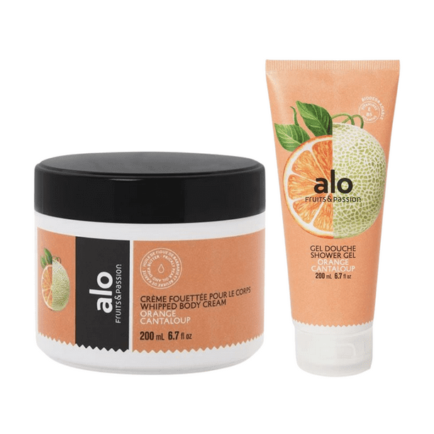 Fruits & Passion Alo Orange Cantaloup Shower Gel and Whipped Body Cream ...