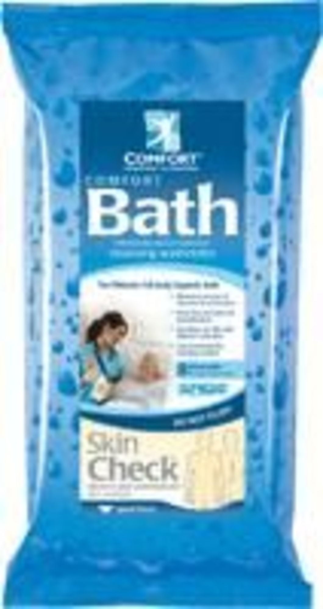 Comfort Bath Bath Wipe 8 X 8 Inch Soft Pack Aloe Scented Pack of 8 ...