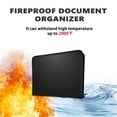 MONST Fireproof Document Organizer, 12-Pocket Waterproof Accordion File ...