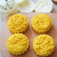 DIY 3D Mooncake Mold Set 150g Or 200g Flower Fish Patterns Moon Cake ...