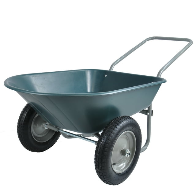 Two wheeled trolley for green garden 15 inch pneumatic wheel WB1001GN ...