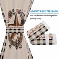 Farmhouse Door Curtains for Door Window, French Sidelight Front Back ...