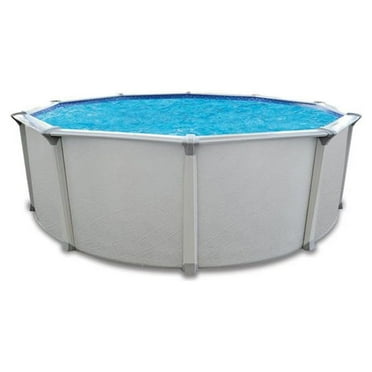 Aquarian Pools Fuzion Series 24' x 52" Round Above Ground Swimming Pool ...