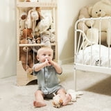Pkinoicy Arched Wooden Toy Storage Rack – Stuffed Animal Organizer With ...