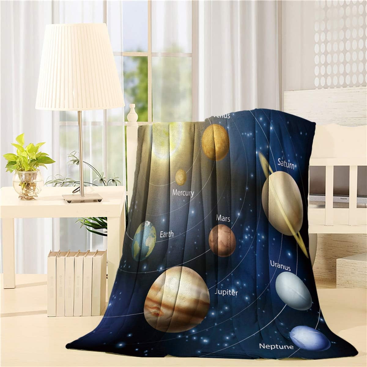 Click here for Goodthings Solar System Nine Planets Orbit Flannel... prices