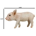 Adorable Realistic Animal Farm Babe Piglet Pig Statue 8"L Rustic ...