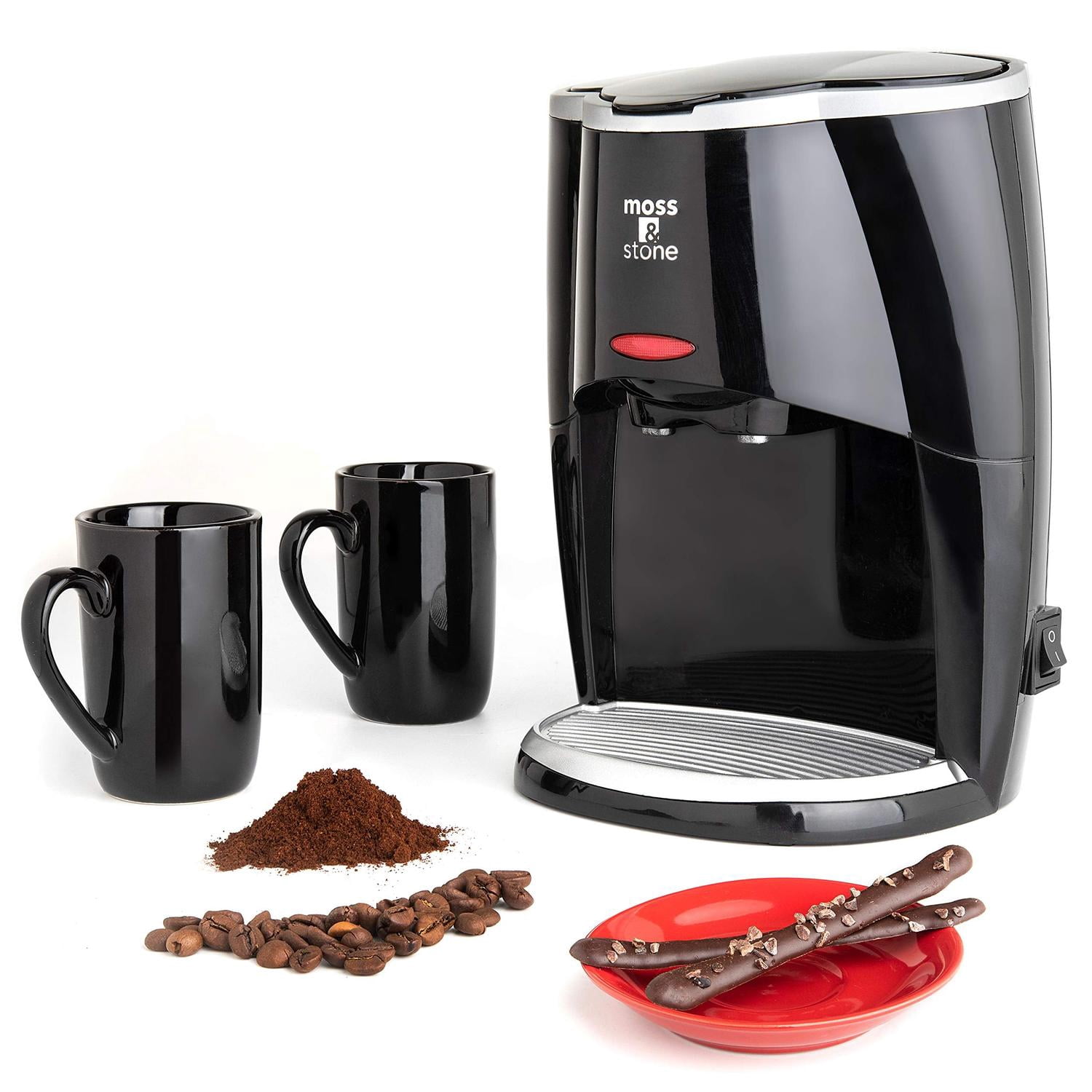 Moss & Stone Mini cafetera de goteo con taza (tazas de 5 onzas ...