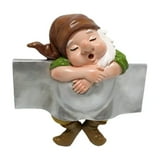 Hxlamzoo Clearance Resin Dwarf Adhesive Tape Garden Ornament Outdoor ...