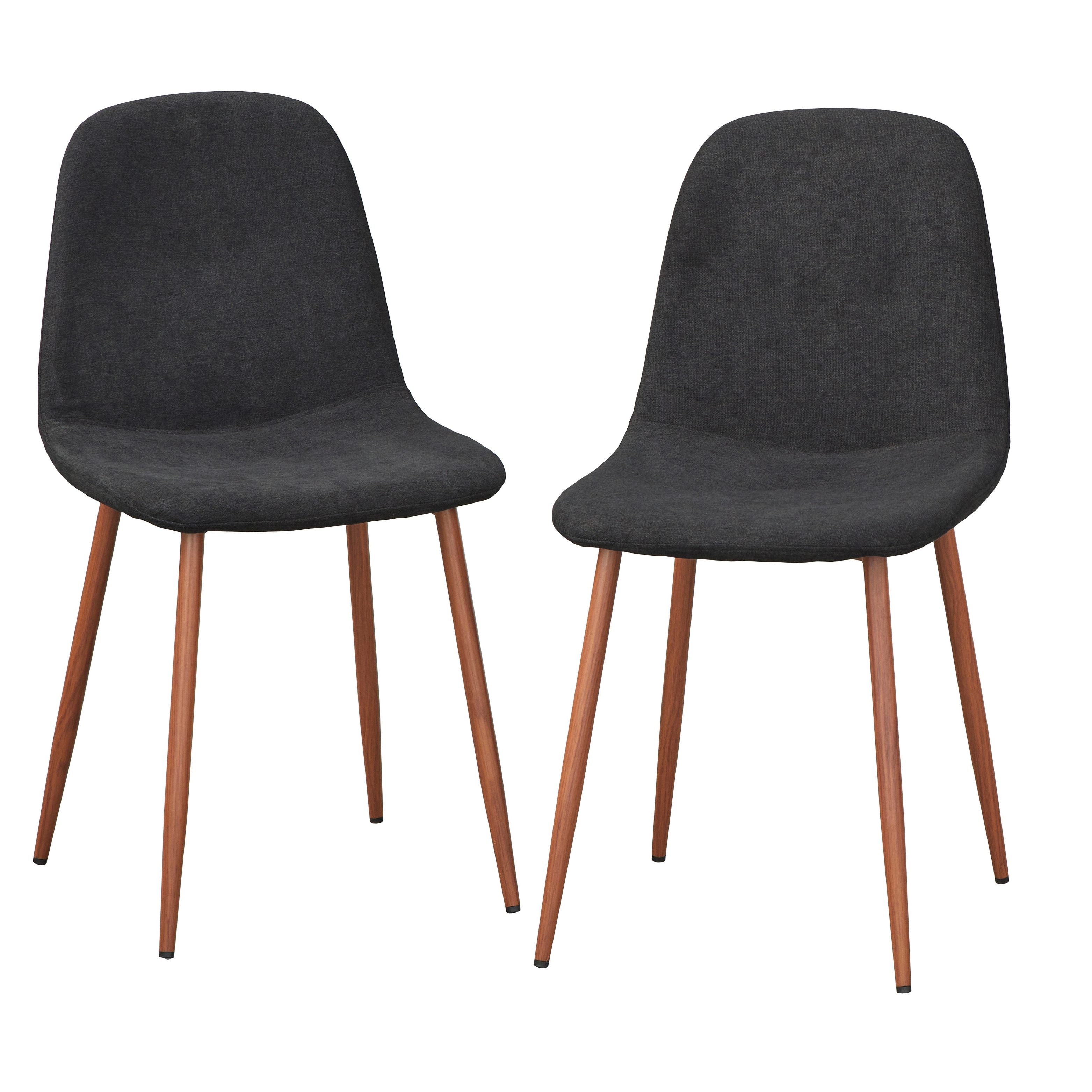 Simple Living Larsen Dining Chairs (Set of 2) Black - Walmart.com