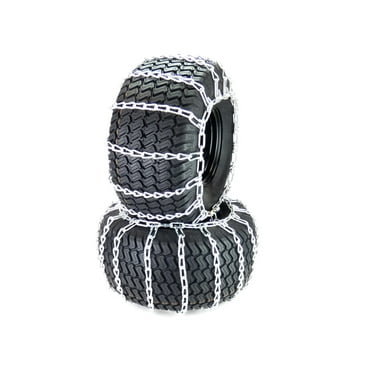 Snowblower and Lawn Tractor Tire Chains, 22X9.50X12, 4 Link Spacing ...