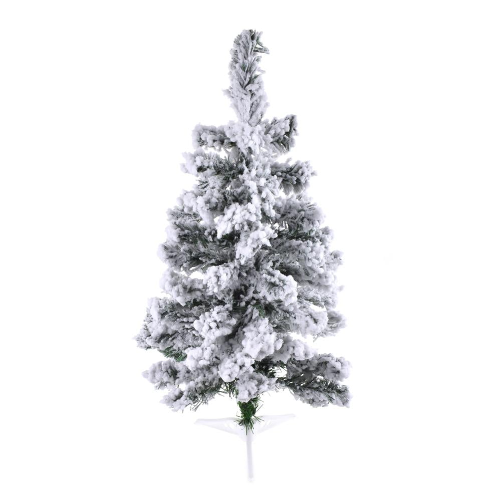 Artificial Snow Flocked Christmas Tree, 2-Feet - Walmart.com