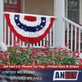 Anley Standard Size 3x6 Ft USA Pleated Fan Flag - American US Bunting ...