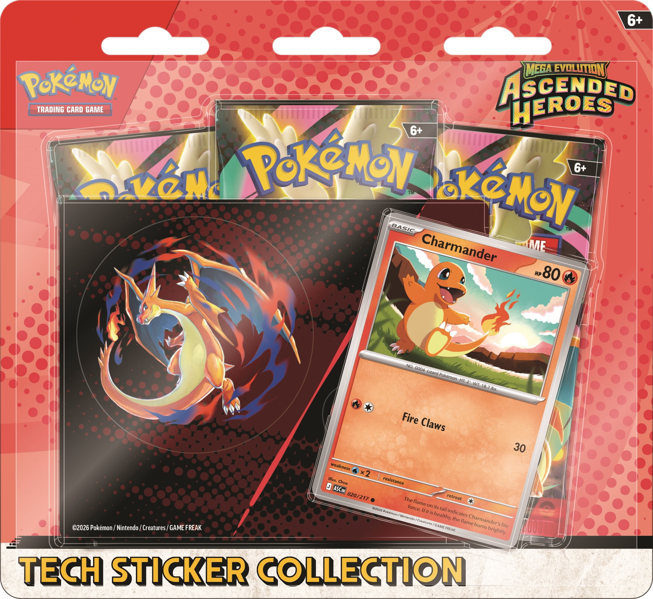Pokémon TCG: Mega Evolution—Ascended Heroes Tech Sticker Collection ...