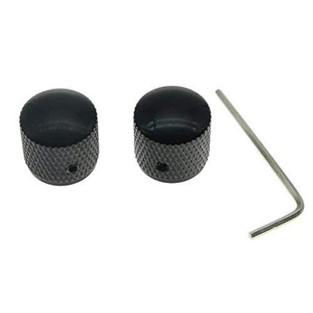 Dopro Set of 2 Guitar Dome Knobs 20mm Bass Knobs with Set Screw for Tele Telecaster P Bass ...