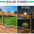 2 Pack Solar Lights Outdoor with Plant Stands, Solar Floor Lamp with ...