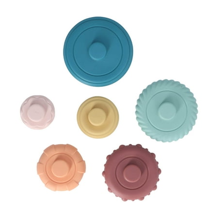 Soft Stacking Building Rings, Teething Learning Tower Versatile Cute 6 ...