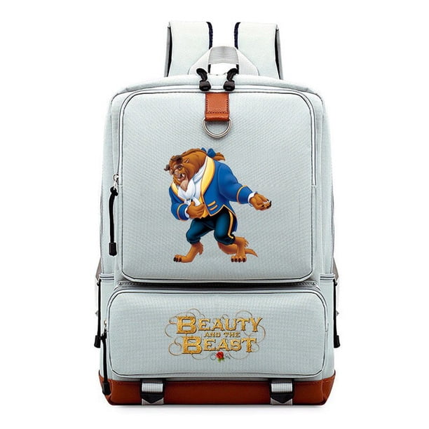 Disney Beauty and the Beast Backpack Boys Girls Travel Daily Shoulder ...