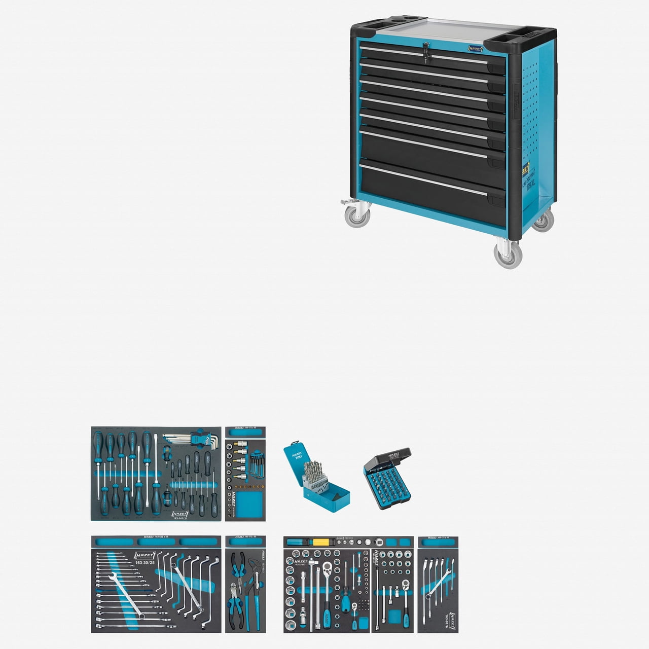 Hazet 179XL-7/232 Tool trolley Assistent with assortment - Walmart.com