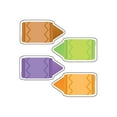 Carson Dellosa Chunky Crayons Cutouts 48 Cut Outs