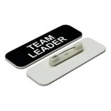 All Quality Team Leader 1 x 3" Name Tag, Black (3 Pack) - Walmart.com