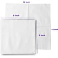 Pantry Value Disposable Napkins 6x6 inch White Dinner Napkins 1-Ply 500 ...