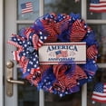 45cm Mesh Independence Day Wreath Patriotic Home Party Gathering ...