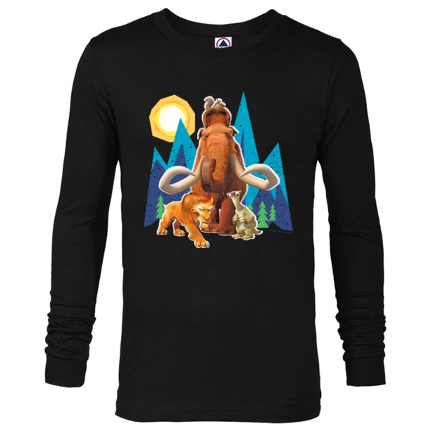 Ice Age Manfred Diego Sid and Scrat Cutout Mountains - Long Sleeve T ...