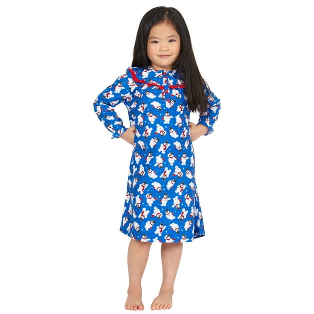 Frosty the Snowman Holiday Christmas Sleepwhite Pajama Nightgown 2pc ...