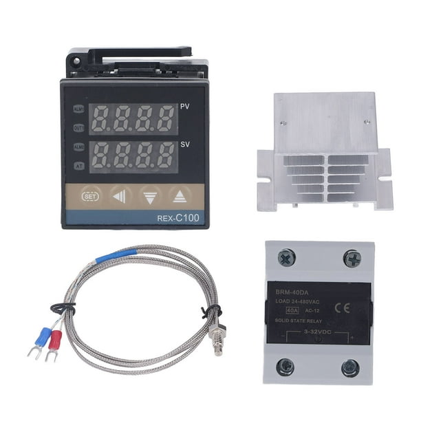 Farm Temperature Controller Set,4Pcs 0-400 Degrees Celsius Temperature Controller With Short SSR ...