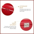 OUNONA Red Metal Bread Box with Airtight Seal for Kitchen and Bakery ...