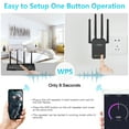2024 WiFi Extender Signal Booster, 1200Mbps Speed, Dual Band, Ethernet ...