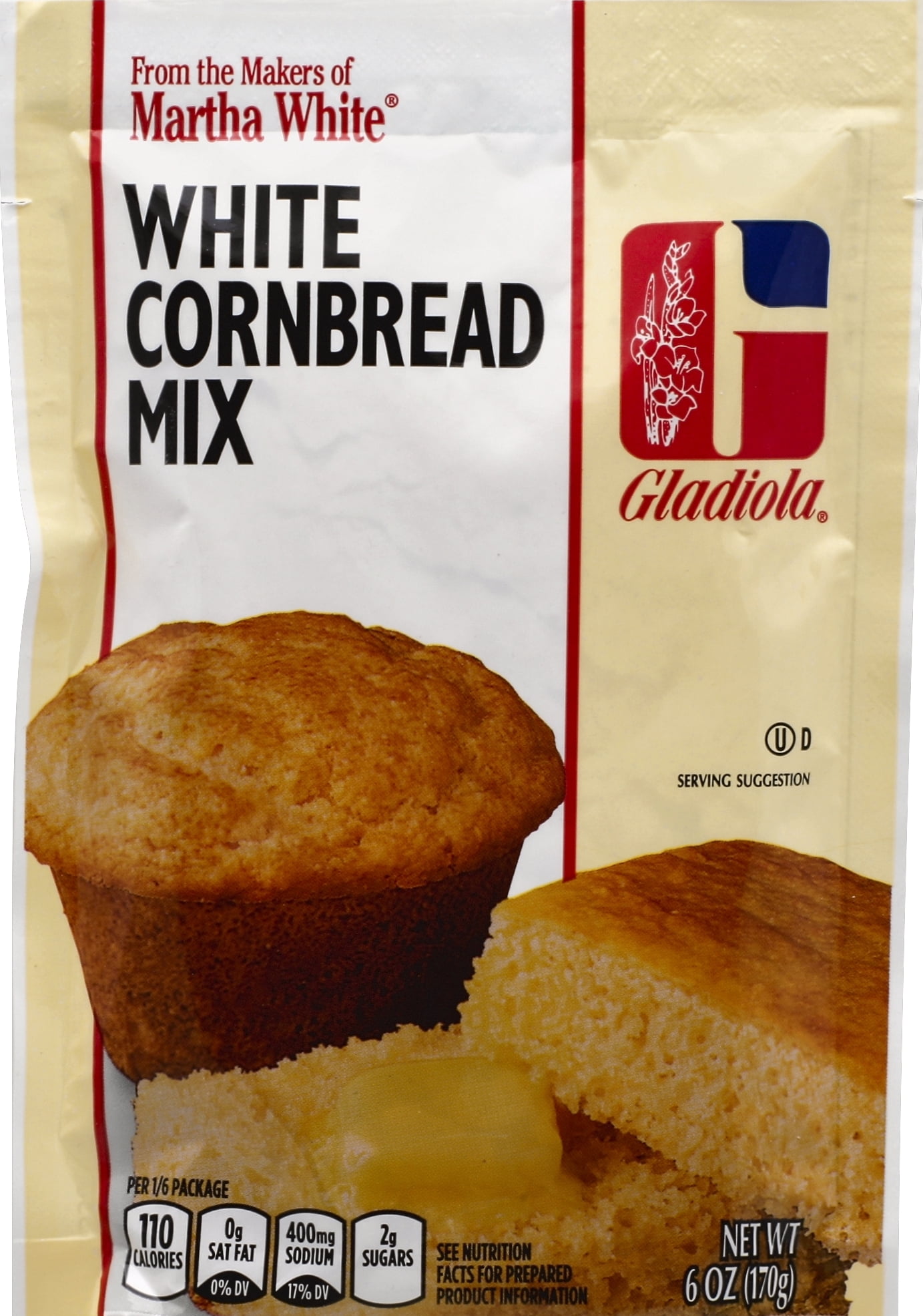 Martha White Gladiola White Cornbread Mix, 6 Oz Pouch - Walmart.com