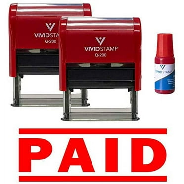 Vivid Stamp Special Order Self Inking Rubber Stamp (Red Ink) - Medium ...