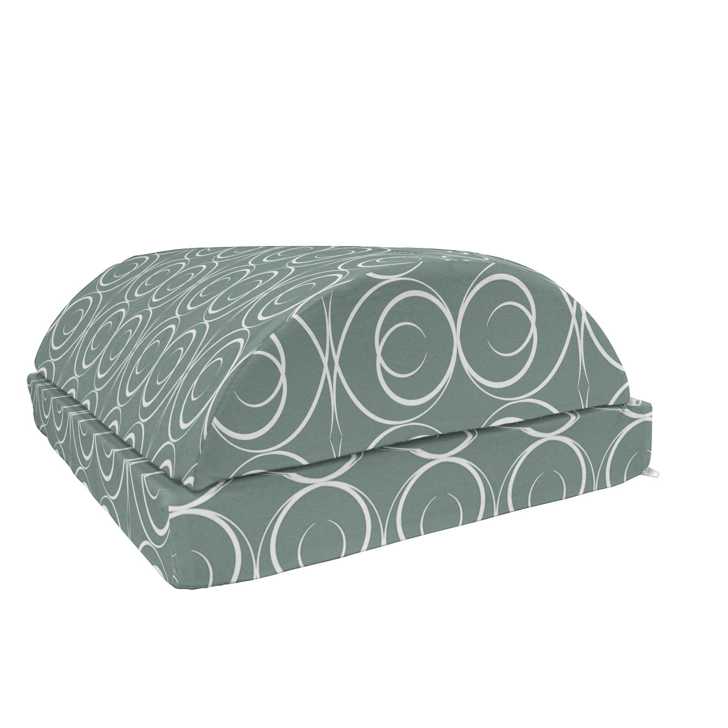 Retro Foot Rest, Medieval Style Curved Oval Floral Motifs Delicate ...