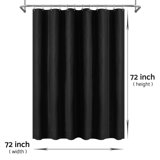 Mrs Awesome Black Shower Curtain Liner Waterproof PEVA 8G Thickness, 6 ...