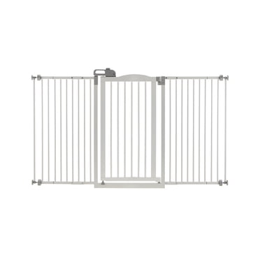 Richell One-Touch Wide Pressure Mounted Pet Gate II, White, 32.1", 62.8 ...