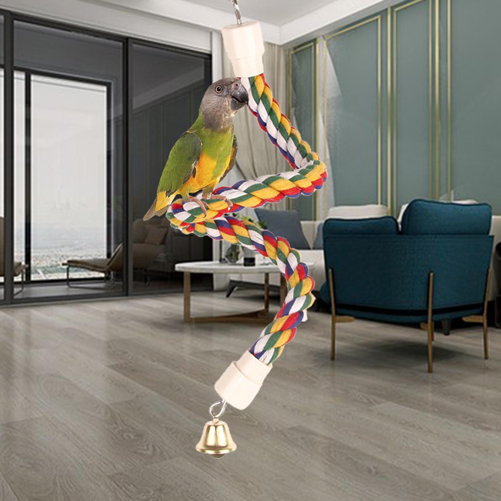 Bendable Parrot Climbing Rope, Hanging Chew Perches, Swing Perches ...