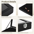 Dustproof Enamel Pins Display Case, Glass Wall-Mount Organizer with ...