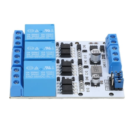 3 Channel GPIO Relay, Over Current Guard GPIO Relay Module Compact ...