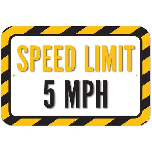 Speed Limit 5 MPH Sign - Walmart.com - Walmart.com